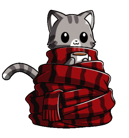 Cat Get Cozy Sticker by TeeTurtle for iOS & Android | GIPHY