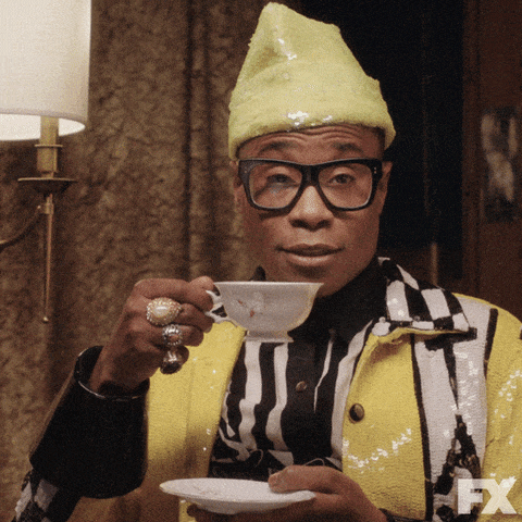 Billy Porter Sipping Tea GIF by Pose FX - Find & Share on GIPHY