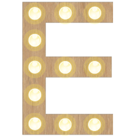 Typography Lights Sticker by TELEUKTROUWEN for iOS & Android | GIPHY