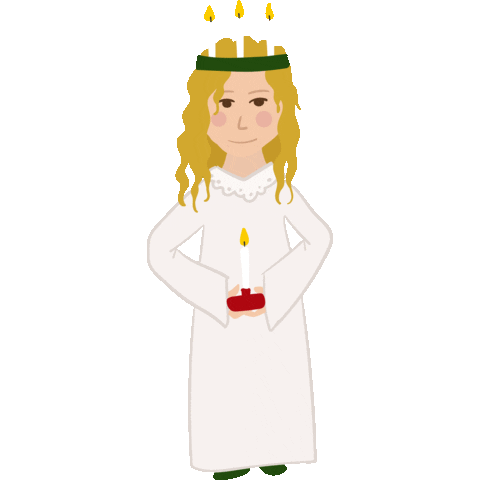 Saint Lucy Christmas Sticker for iOS & Android | GIPHY