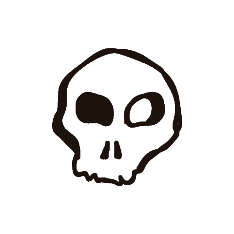 Wink Skull Sticker by TheSeriousAgency for iOS & Android | GIPHY
