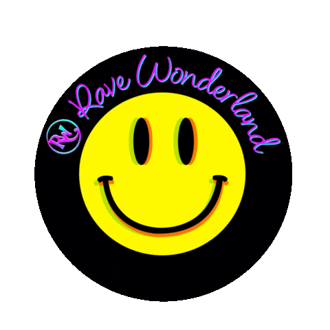 Smiley Face Raver Sticker by Rave Wonderland for iOS & Android | GIPHY
