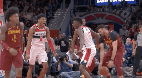 Excited Washington Wizards GIF by ESPN - Find & Share on GIPHY