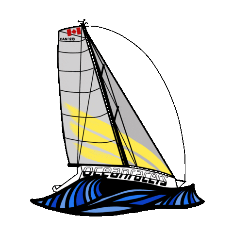 Wave Sailing Sticker by Ocean Racers for iOS & Android | GIPHY