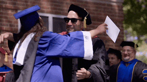 Graduation Commencement GIF by Longwood University - Find & Share on GIPHY