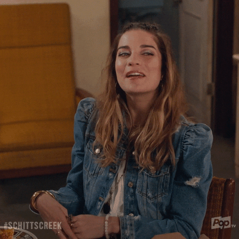 Excited Eyebrow Raise GIF by Schitt's Creek - Find & Share on GIPHY