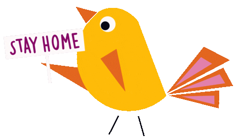 House Stay Inside Sticker by safraninthejungle for iOS & Android | GIPHY