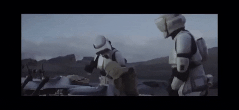 In case anyone wanted a god of the scout trooper punching the child ...