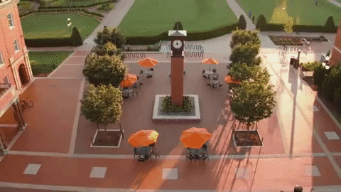 Student Union Sunset GIF by Oklahoma State University - Find & Share on ...