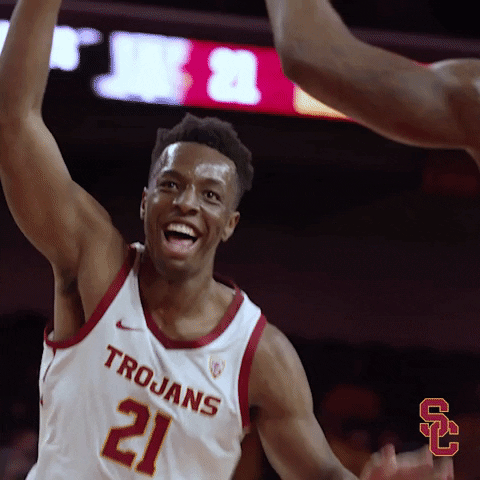 Celebrate Mens Basketball GIF by USC Trojans - Find & Share on GIPHY