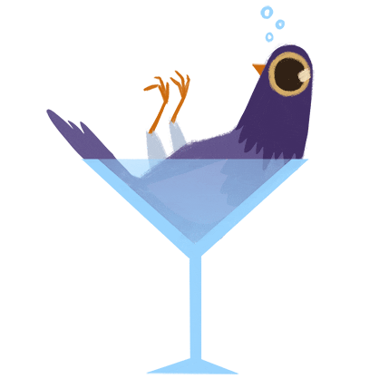 Trash Doves Dancing Sticker by Syd Weiler for iOS & Android | GIPHY