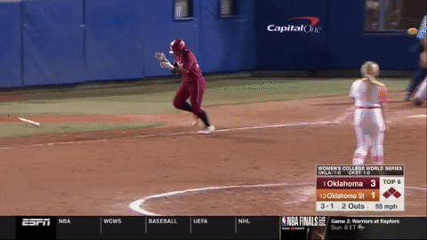 Softball Oklahoma GIF by NCAA Championships - Find & Share on GIPHY