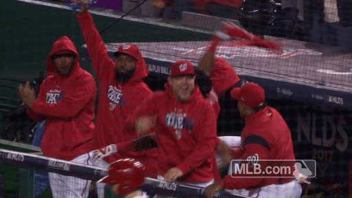 Celebrates Washington Nationals GIF by MLB - Find & Share on GIPHY