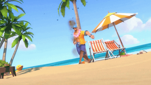 Kicking It Pool Party GIF by League of Legends - Find & Share on GIPHY