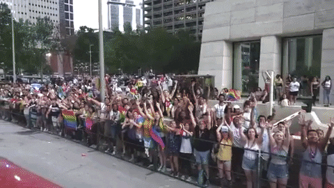 Pride Parade GIF by Houston Dash - Find & Share on GIPHY