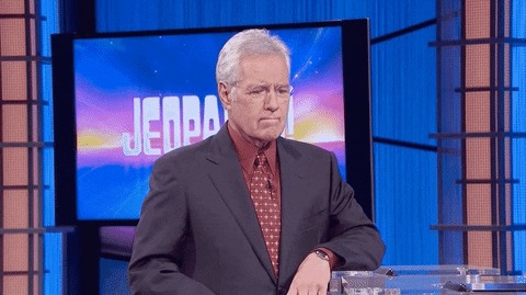 Alex Trebek Listening GIF by Jeopardy! - Find & Share on GIPHY
