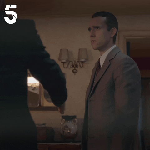 Matthew Lewis Handshake GIF by Channel5UK - Find & Share on GIPHY