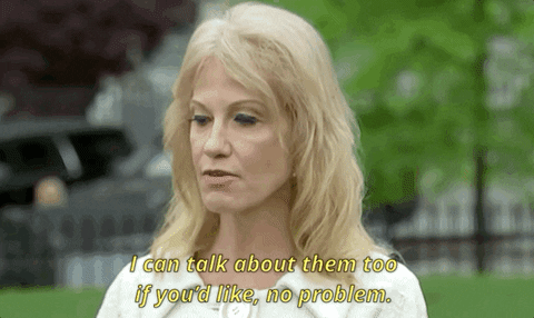 Kellyanne Conway The Hatch Act GIF - Find & Share on GIPHY
