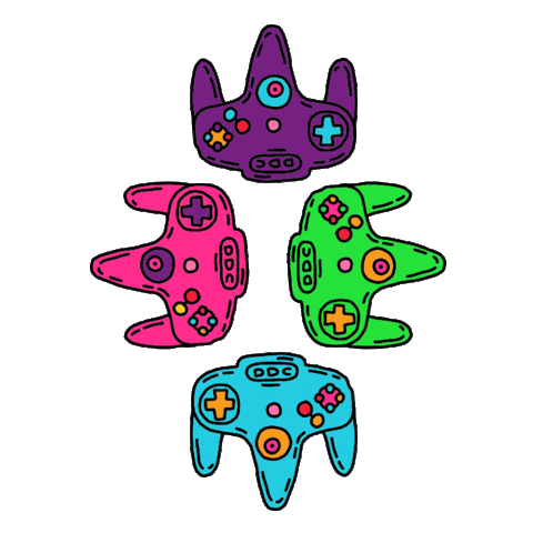 N64 Controller Sticker by Jamie Tam for iOS & Android | GIPHY