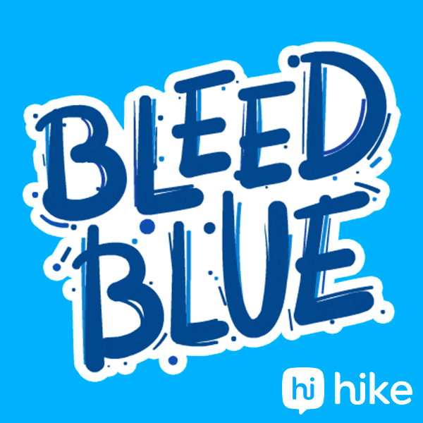 Bleed Blue Team India Gif By Hike Sticker - Find & Share on GIPHY