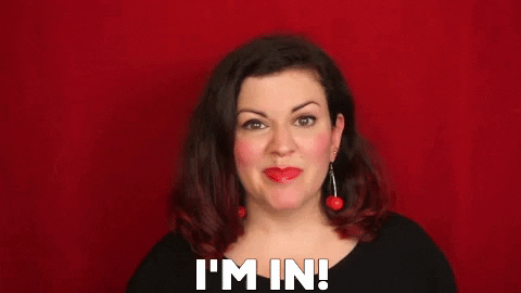 Im In Yes GIF by Christine Gritmon - Find & Share on GIPHY