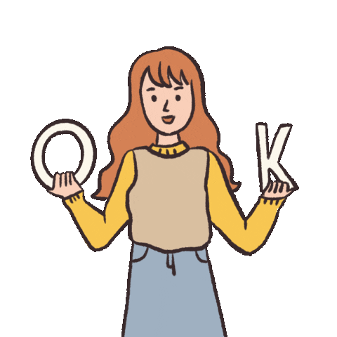 Animation Ok Sticker by Carolynn for iOS & Android | GIPHY