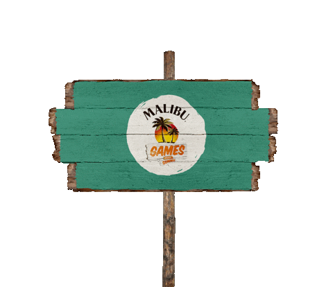 Summer Beach Sticker by Malibu Rum for iOS & Android | GIPHY