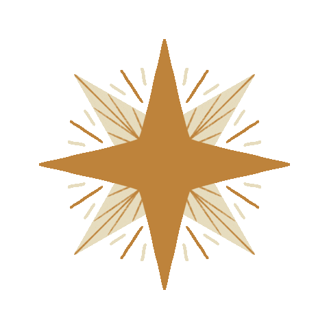 Gold Star Christmas Sticker by Happy Mouse Studio for iOS & Android | GIPHY