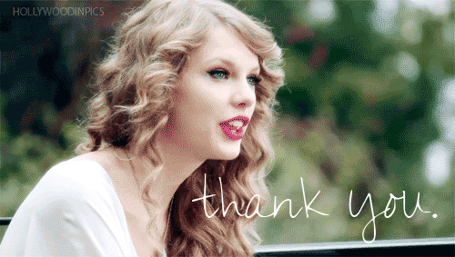 Taylor Thank GIF - Find & Share on GIPHY
