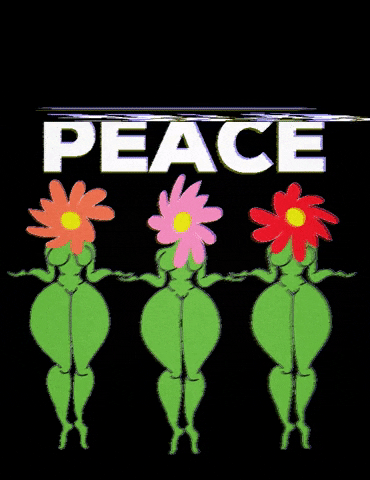 Flower Peace GIF by Core 94 - Find & Share on GIPHY