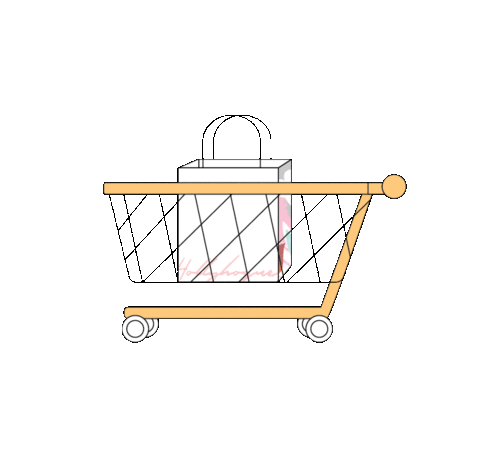 Shopping Cart Sticker by Hollyhoque for iOS & Android | GIPHY