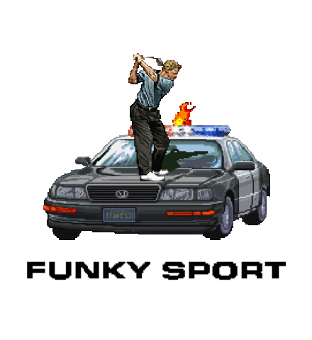 Golf Police Sticker by Funky Snowboards for iOS & Android | GIPHY
