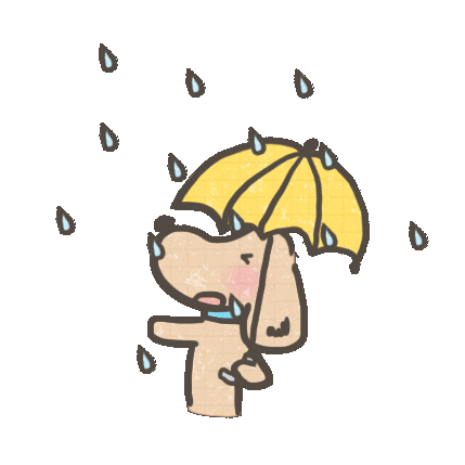 Dog Rain Sticker for iOS & Android | GIPHY
