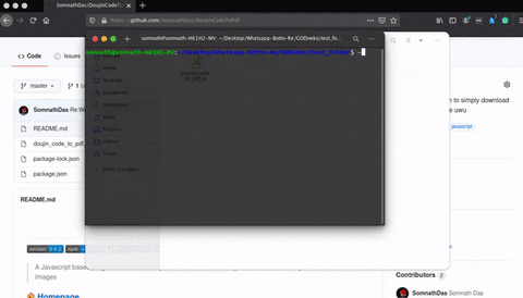 GitHub - SomnathDas/DoujinCodeToPdf: Javascript Program to simply download doujin from its code uwu