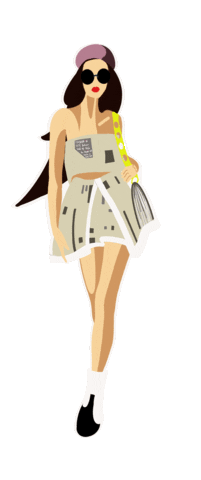 Girl Fashion Sticker by IbizaLiveRadio103.7FM for iOS & Android | GIPHY