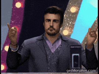 Happy Fernando Alonso GIF by Morphin - Find & Share on GIPHY