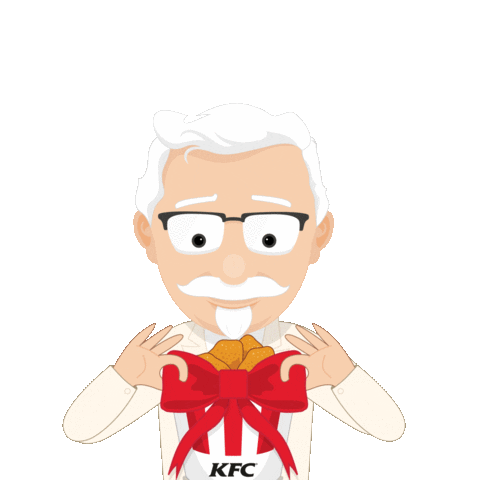 Fried Chicken Christmas Sticker by KFC Australia for iOS & Android | GIPHY