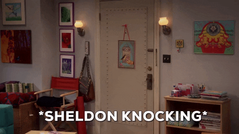Knocking Season 9 GIF by The Big Bang Theory - Find & Share on GIPHY