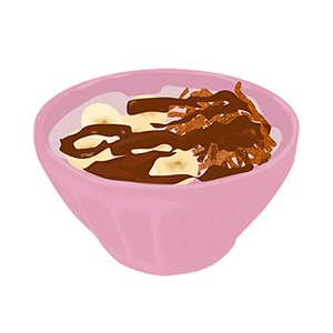 Breakfast Yogurt Sticker by Hailey Gorski for iOS & Android | GIPHY