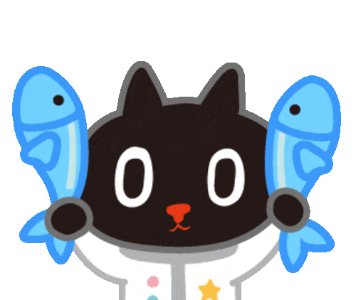 Hungry Cat Sticker by Kuroro_Official for iOS & Android | GIPHY