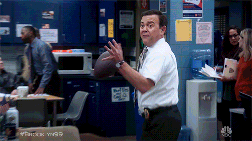 Throwing Think Fast GIF by Brooklyn Nine-Nine - Find & Share on GIPHY