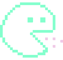 Pixel Eating Sticker by Lyli Feng for iOS & Android | GIPHY