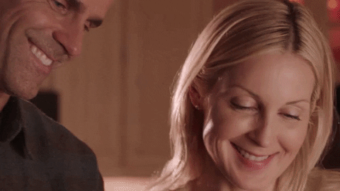 Kelly Rutherford Laughing GIF by Hallmark Channel - Find & Share on GIPHY