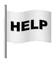 White Flag Help Sticker by jessicavwalsh for iOS & Android | GIPHY