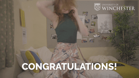 Well Done Congratulations GIF by University of Winchester - Find ...