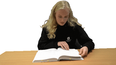 Reading Student Sticker by Høgskulen i Volda for iOS & Android | GIPHY