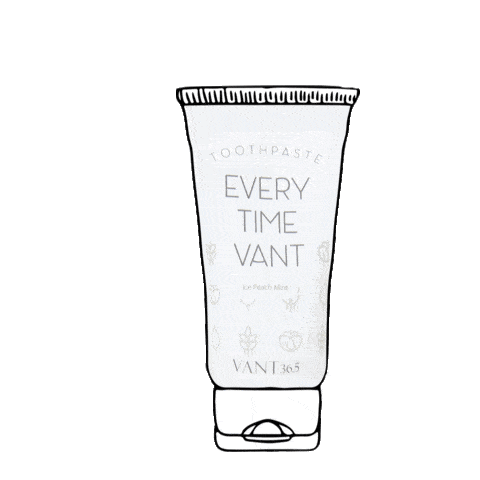 Morning Toothpaste Sticker by vant36.5 for iOS & Android | GIPHY