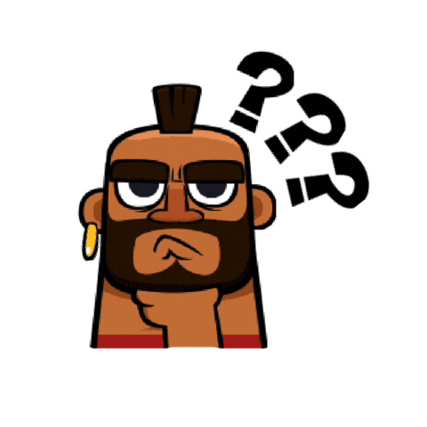 Thinking Guess Sticker by Clash_Royale for iOS & Android | GIPHY