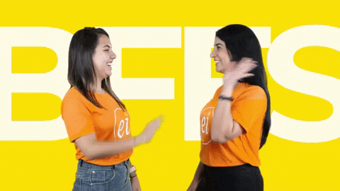 Best Friends Smile GIF by Escola da Inteligência - Find & Share on GIPHY