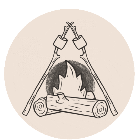 Camping Camp Fire Sticker for iOS & Android | GIPHY